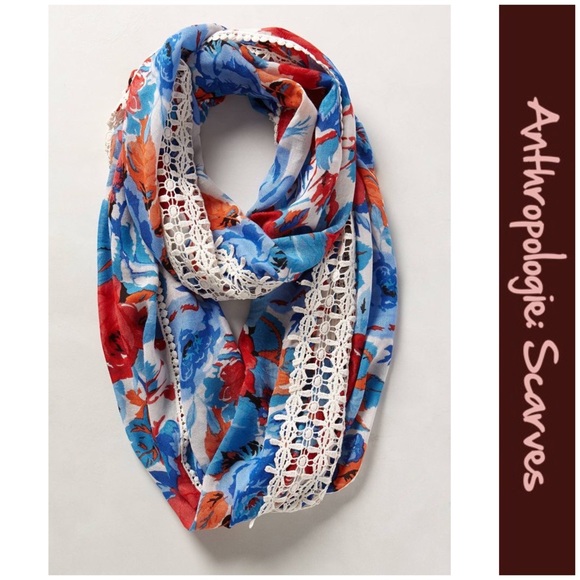 Anthropologie | Accessories | Anthro Luna Rose Scarf By Rose Rose ...